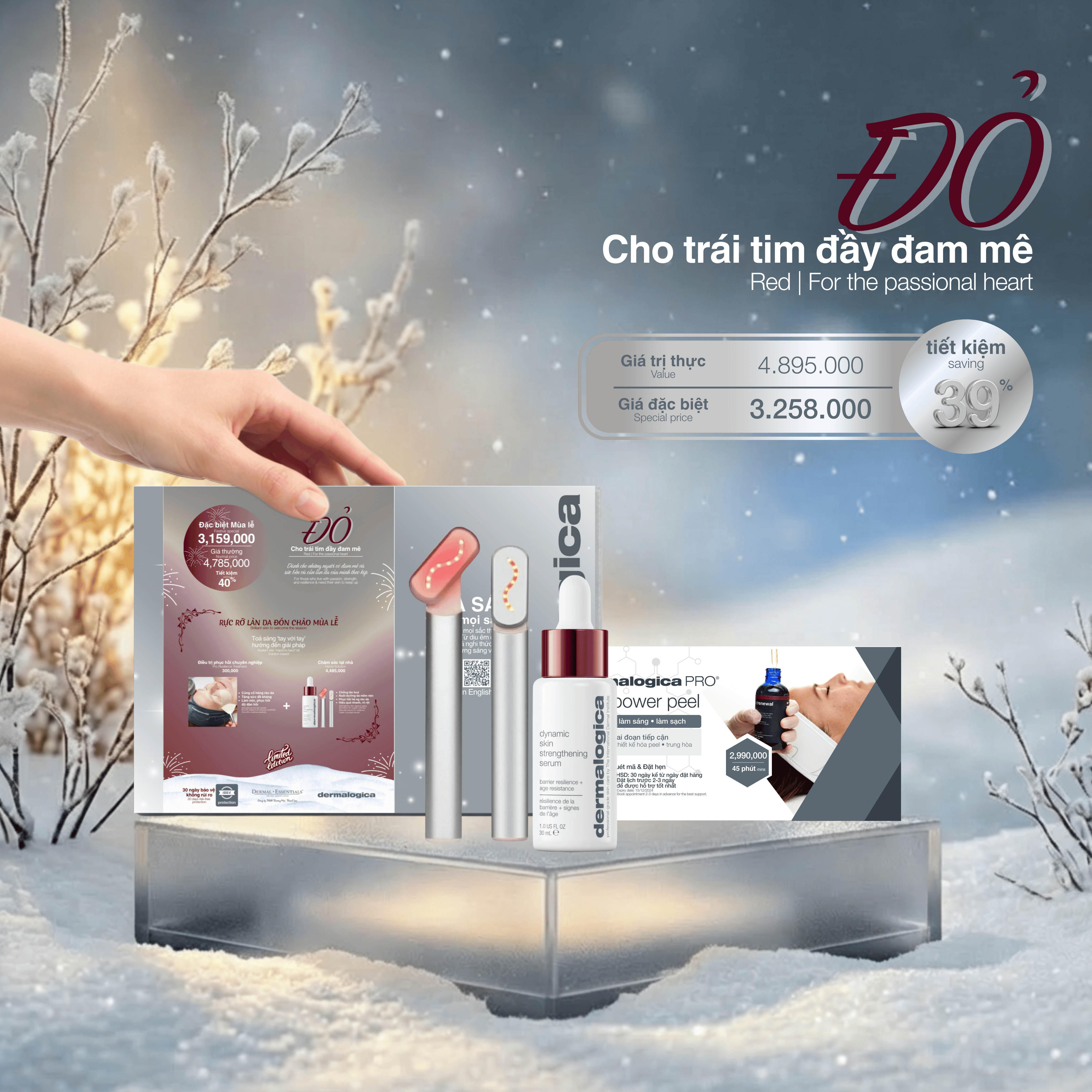 Bộ đỏ cho trái tim đầy đam mê – Dermalogica Vietnam